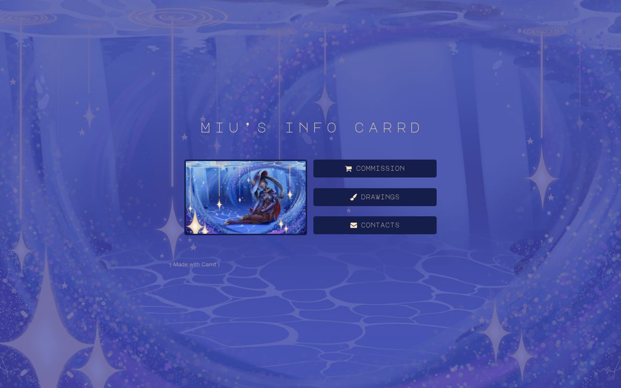 Miu’s info carrd